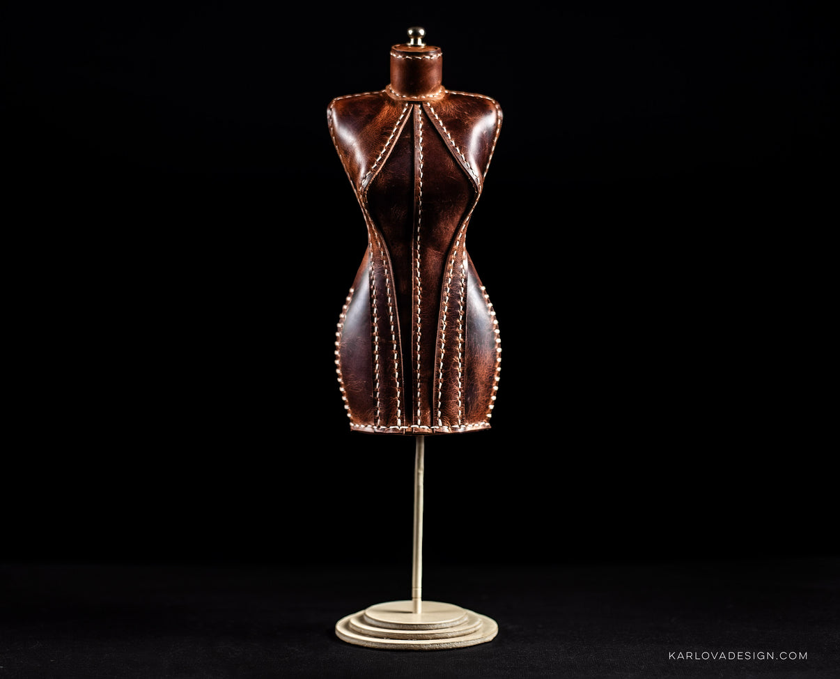 Mini Dress Form Leather Craft PDF Pattern Download with Video Tutorial ...