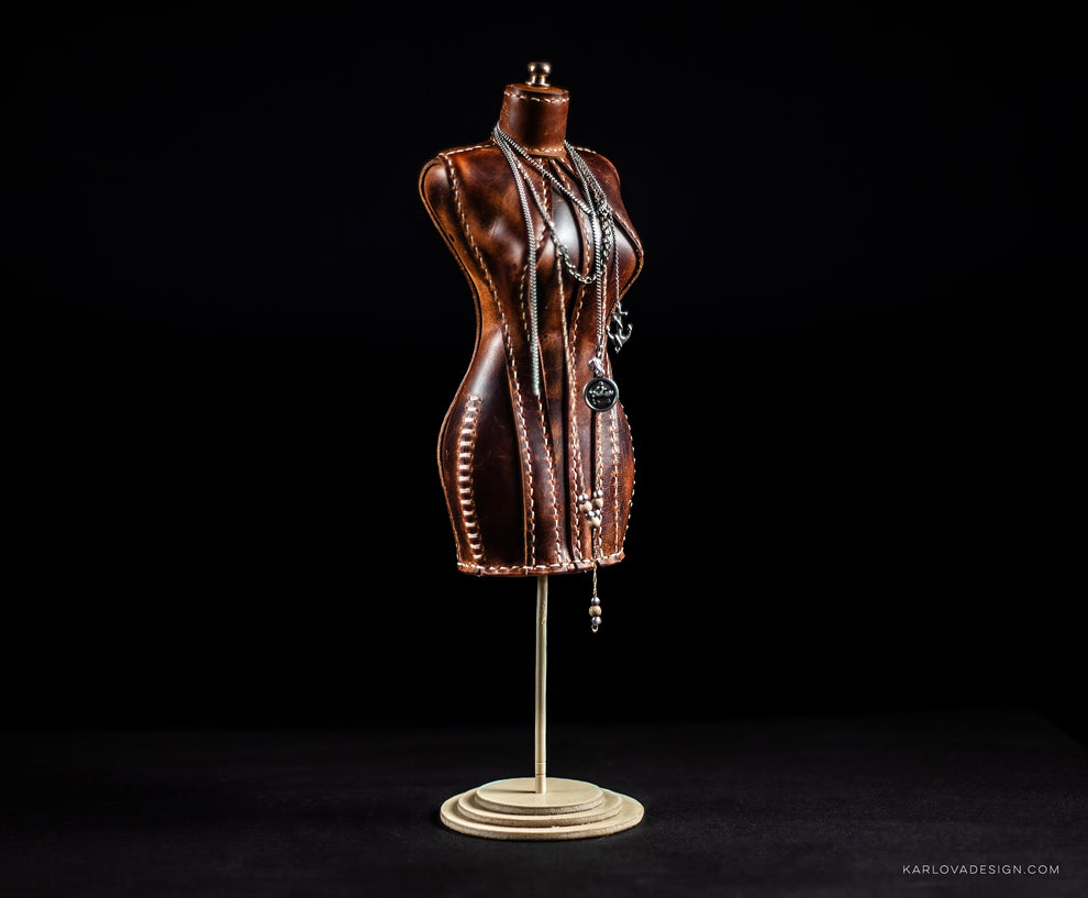 Mini Dress Form Leather Craft PDF Pattern Download with Video Tutorial ...