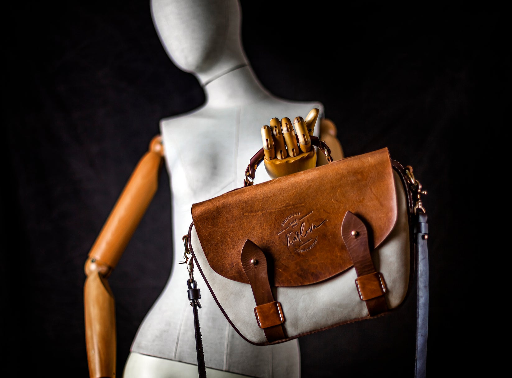 Trapezium Satchel Leather Craft PDF Pattern Download with Video Tutori ...