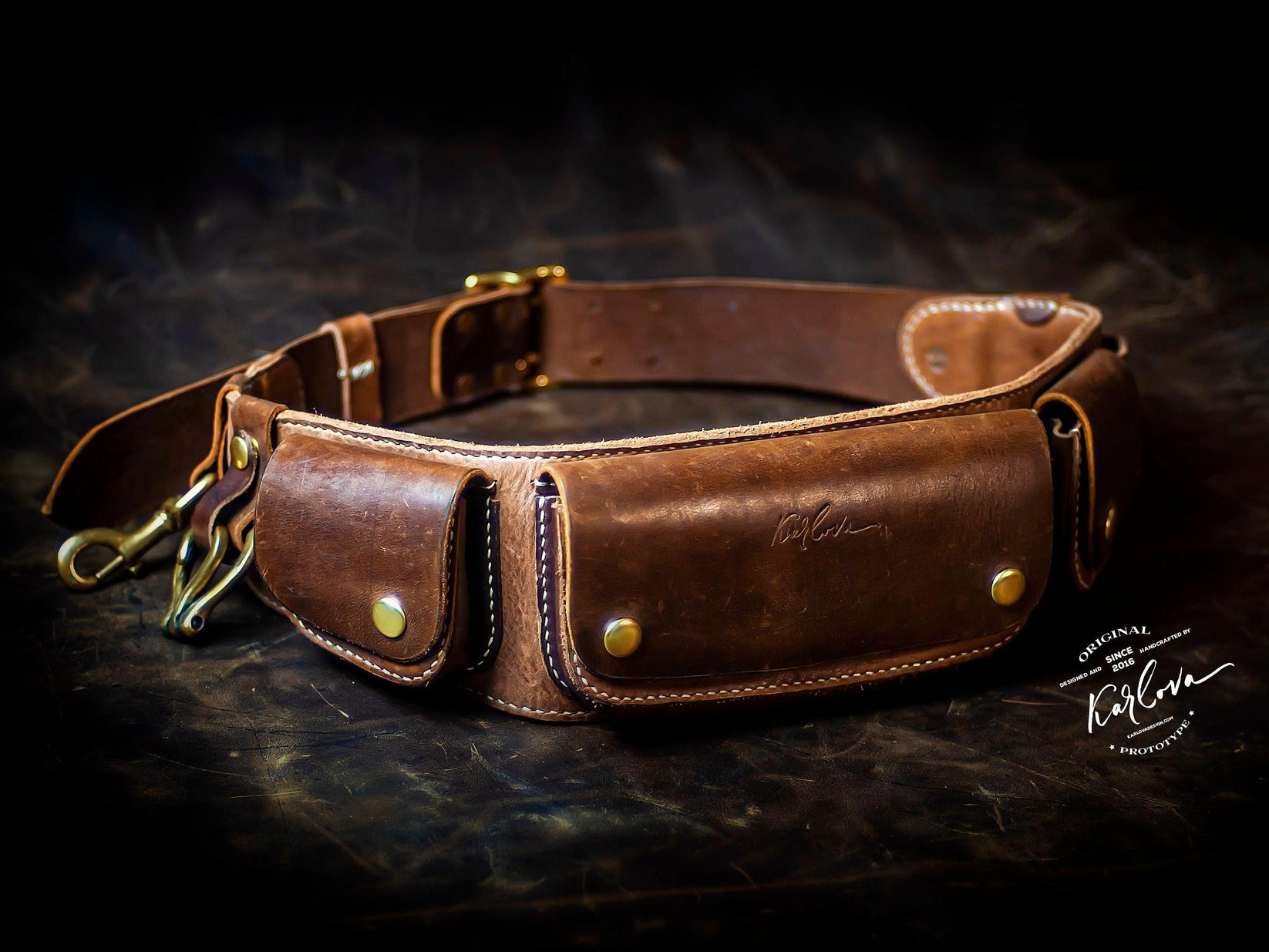Leather Utility Belt Pattern - Uncle Kam's - Download PDF – Karlova Design